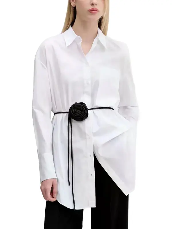 Hugo Rose-embellished Shirt - White