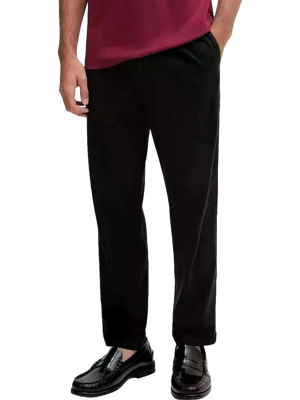Hugo Boss Embroidered-pocket Trousers - Black