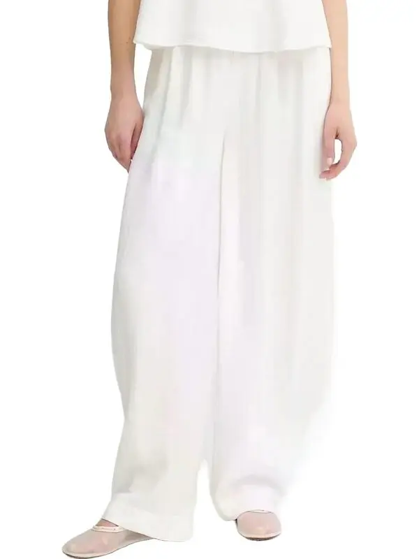 GESTUZ Straight Trousers - White