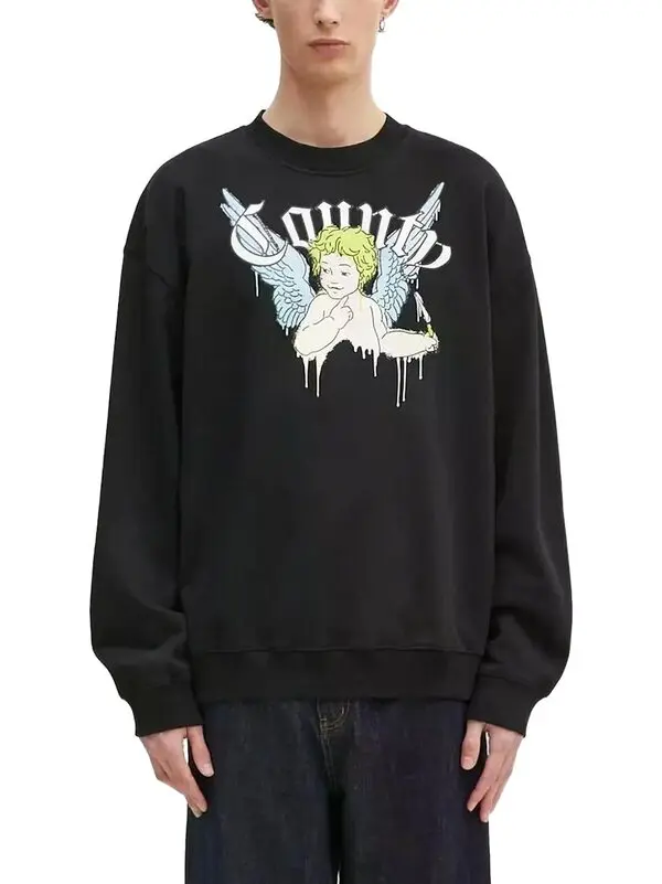 COUNTY OF MILAN Printed Sweatshirt - Black