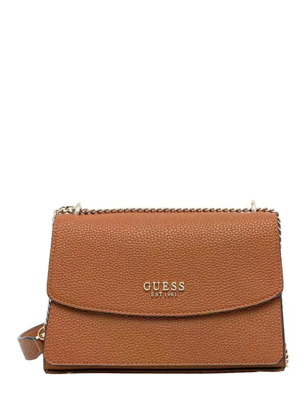 Guess Calista Chain-strap Crossbody Bag - Brown