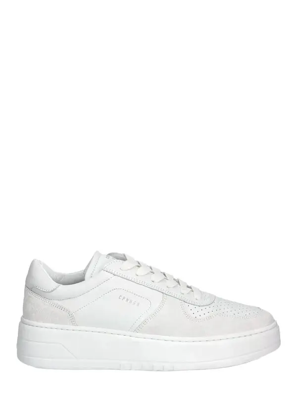 SUMMERY COPENHAGEN Leather Lace-up Sneakers - White