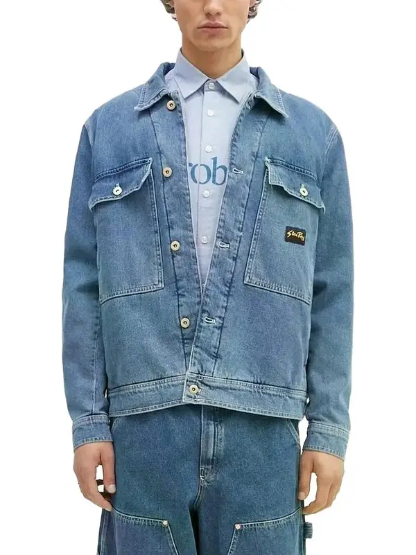 STAN RAY Flap-pocket Denim Jacket - Blue
