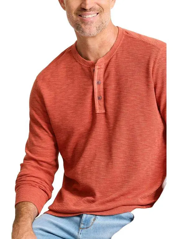 Tommy Bahama Port Oasis Henley - Cinnamon Stick