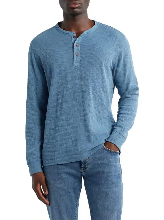 Tommy Bahama Port Oasis Henley - Vintage Blue