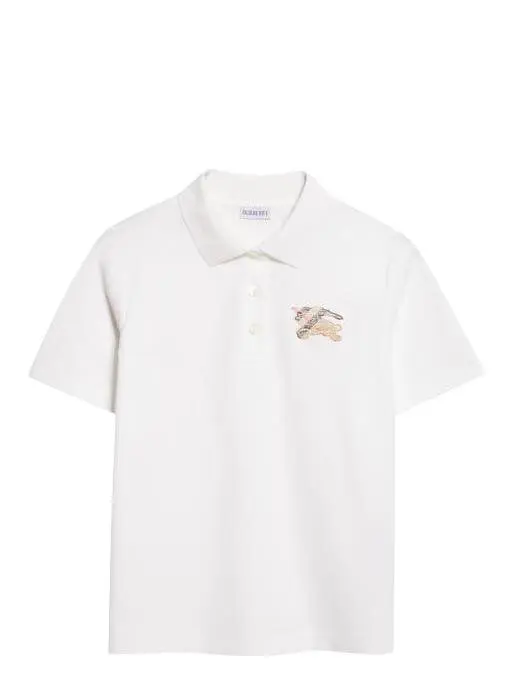 Burberry Priscilla Ekd Cotton Polo - Chalk