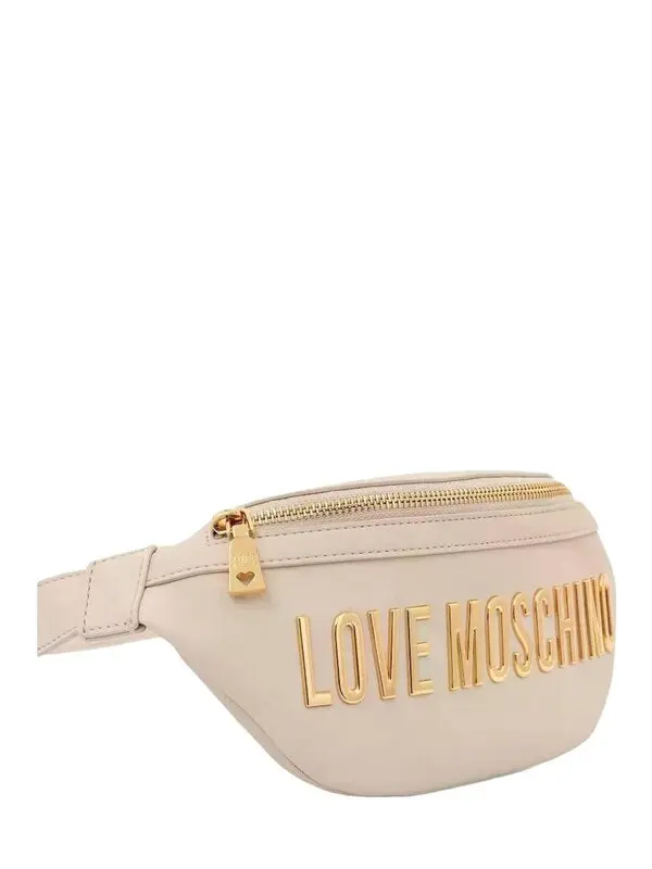 Moschino Logo-plaque Belt Bag - Neutrals