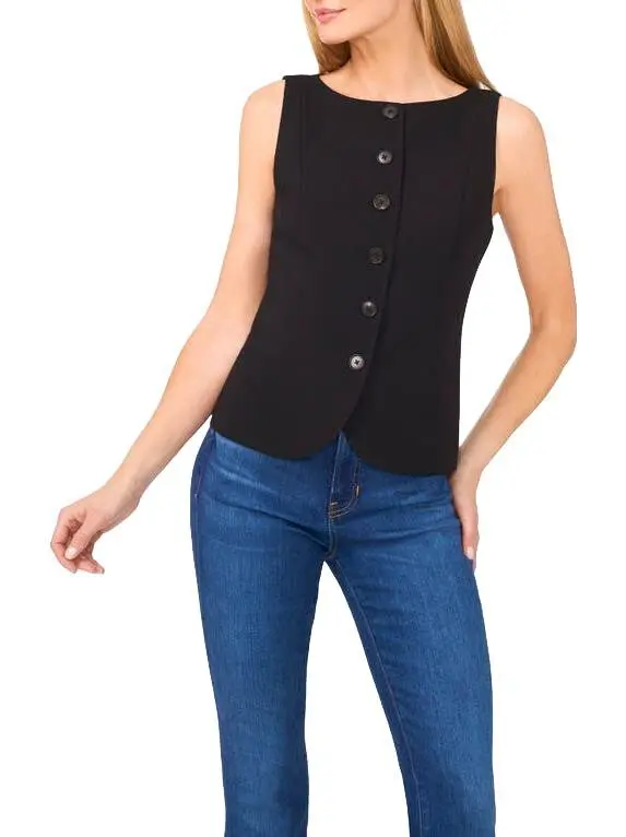 CECE DUPRAZ Boat Neck Waistcoat - Rich Black
