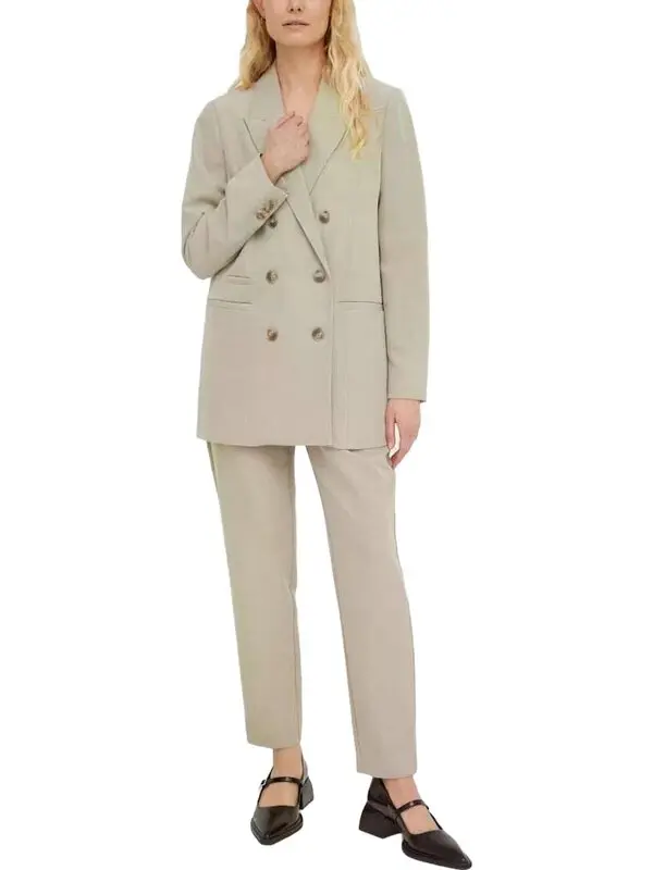 BRUUNS BAZAAR Double-breasted Blazer - Neutrals