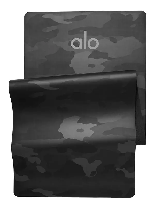 Alo Yoga Camo Warrior Yoga Mat - Black Camouflage