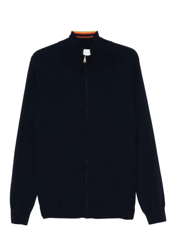 Paul Smith Zip-up Cardigan - Very Dark Navy