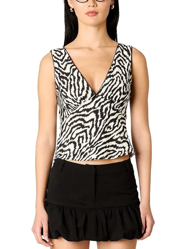 NIA Celia Top - Black/white