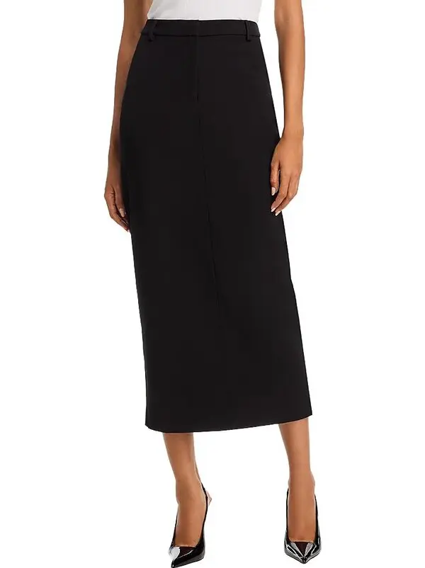 Line & Dot Ida Midi Skirt - Black