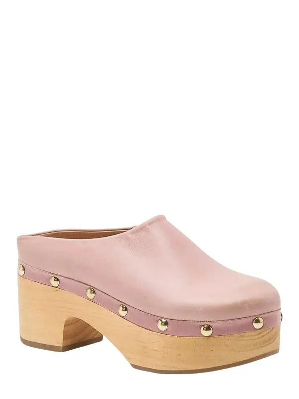 Free People Calli Studded Clogs - Blush