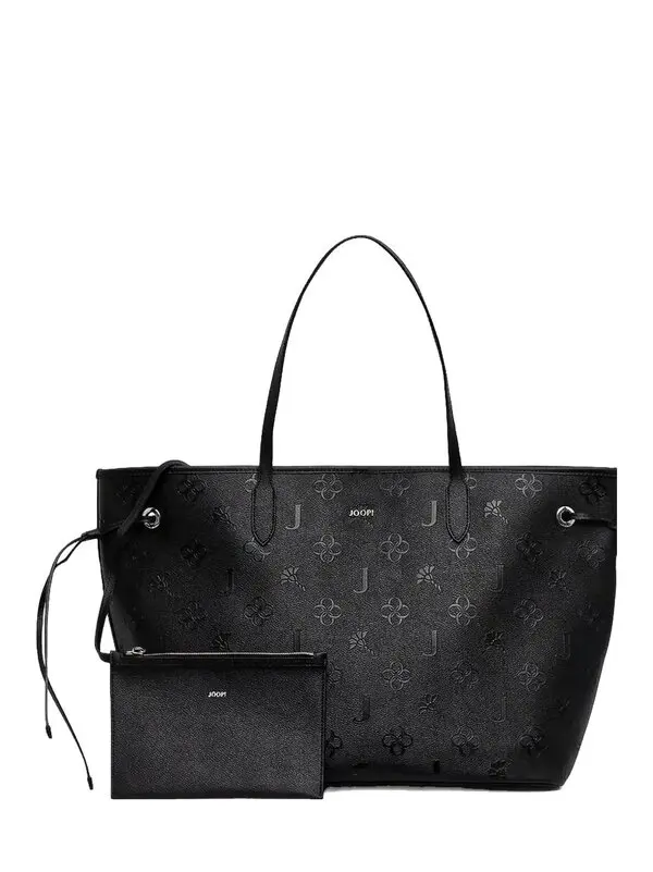 JOOP! Debossed-logo Drawstring Tote - Black