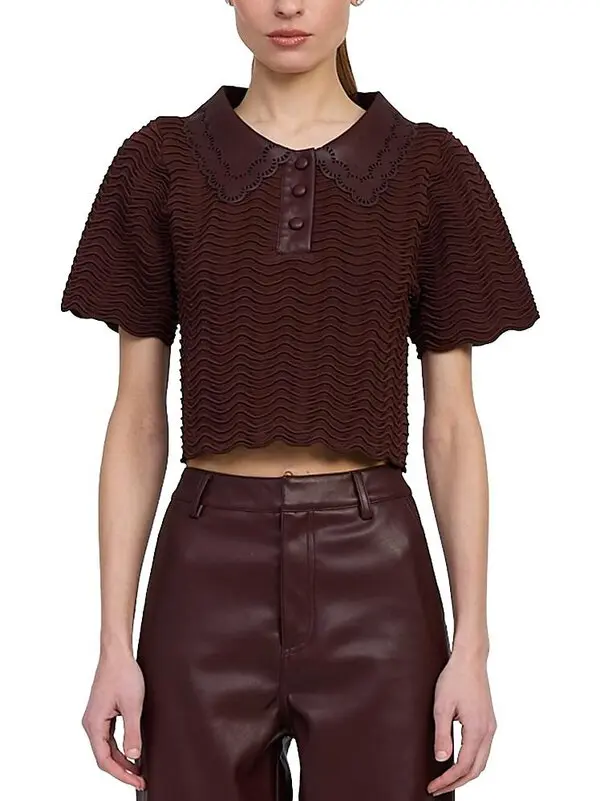 EN SAISON Delphine Top - Plum Brown