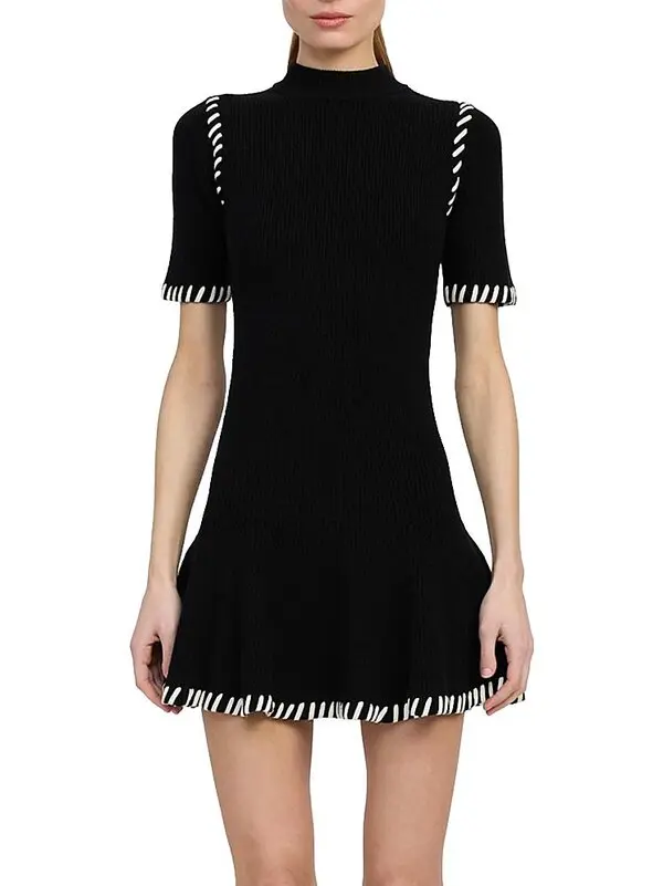 EN SAISON Romilla Mini Dress - Black White