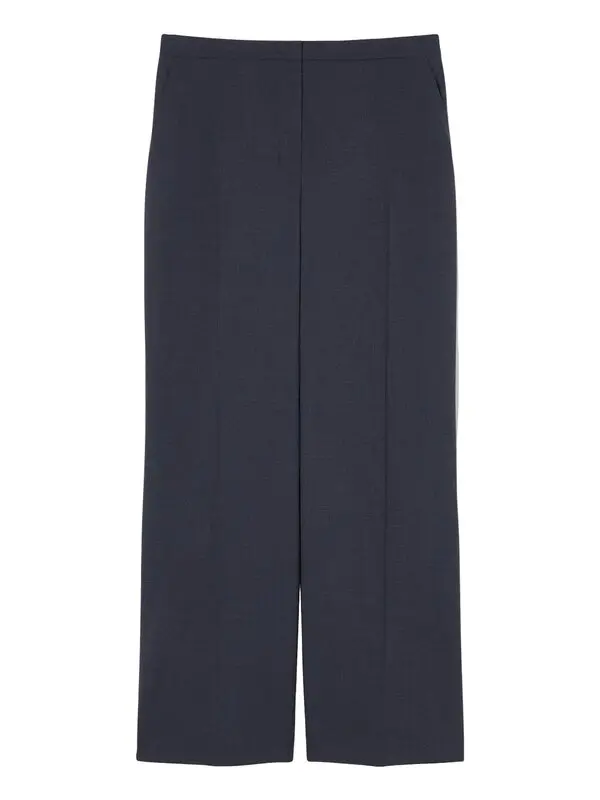 Marina Rinaldi Virgin Wool Goloso Tailored Trousers - Grey