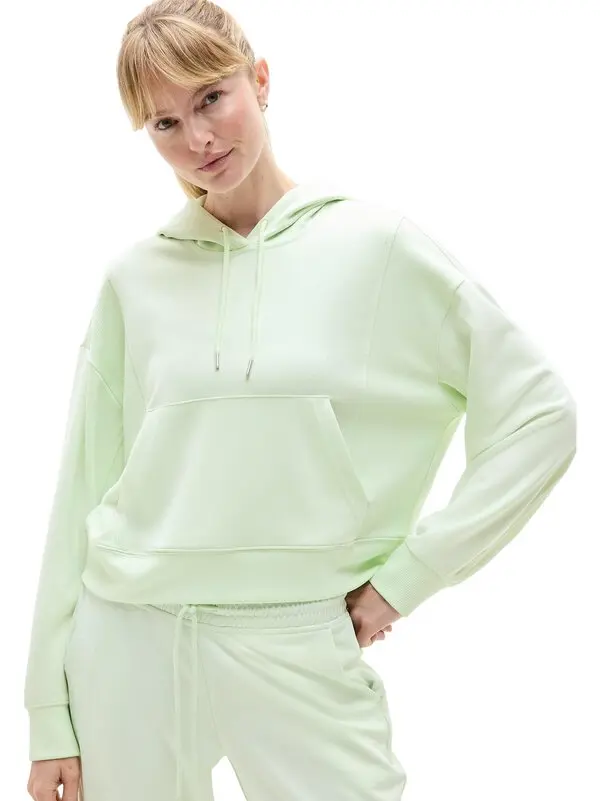 Athleta Seasoft Ribbed Hoodie - Honeydew