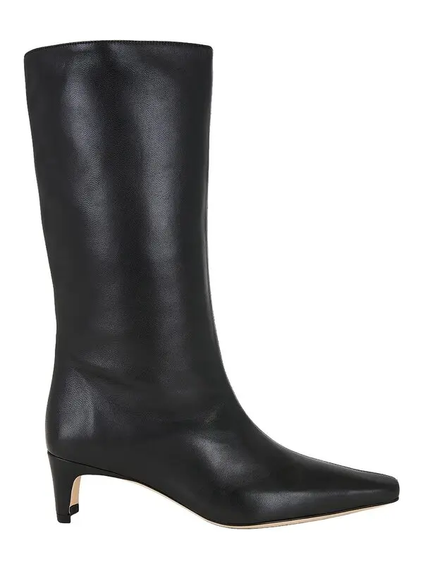 Staud Mid-calf Wally Boot - Black