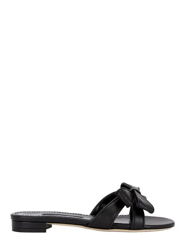 Manolo Blahnik Cafredda Flats - Black