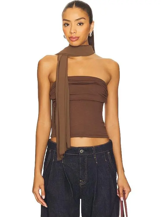 ALL THE WAYS Nataline Top - Brown