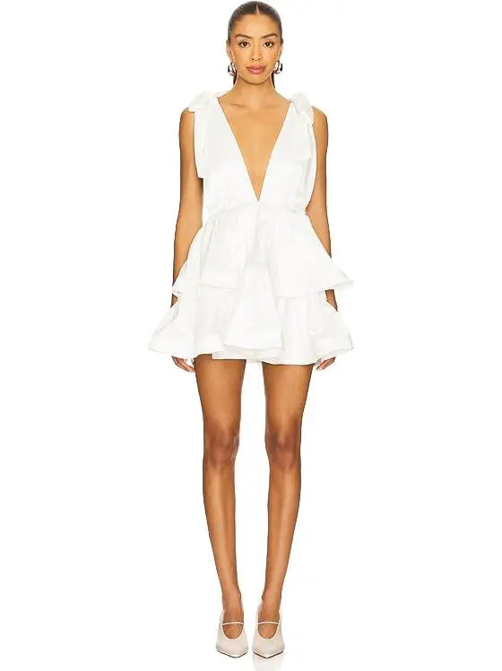 MORE TO COME Jelena Mini Dress - White