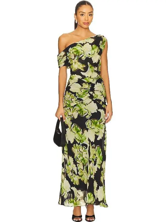 NICHOLAS Elza Dress - Leaf Willa Floral
