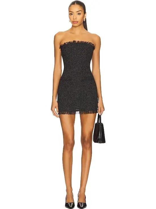MORE TO COME Houda Strapless Mini Dress - Black