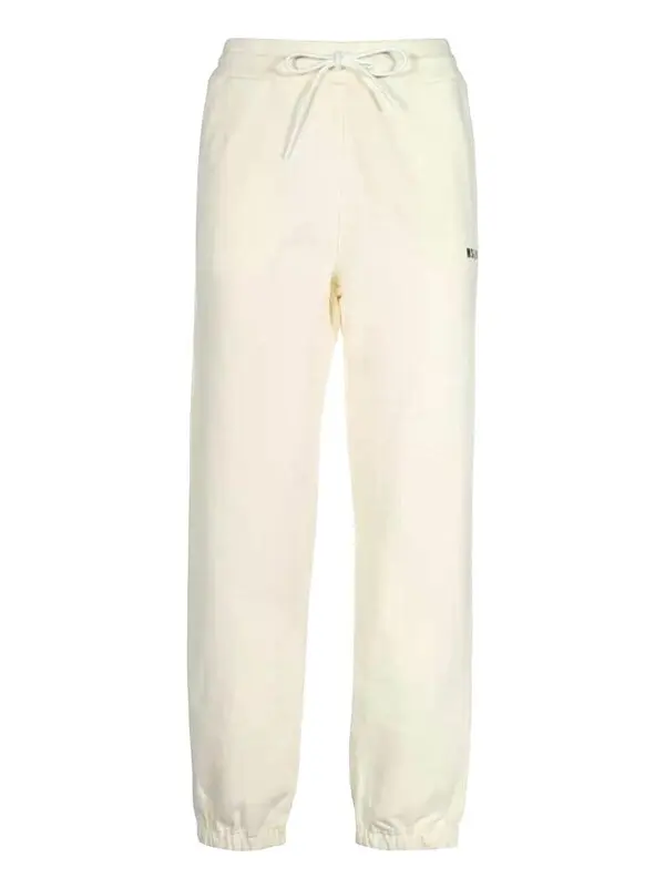 MSGM Logo Print Track Pants - Neutrals