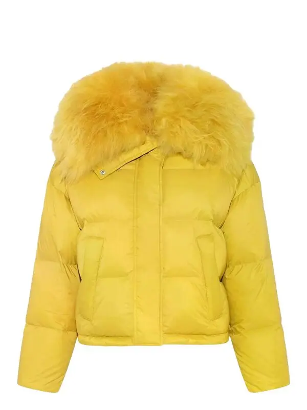 YVES SALOMON Down Jacket - Yellow