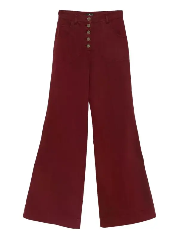 Etro Wide-leg Jeans - Red