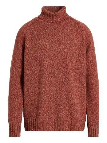 GRAN SASSO Turtleneck Knit Top - Red