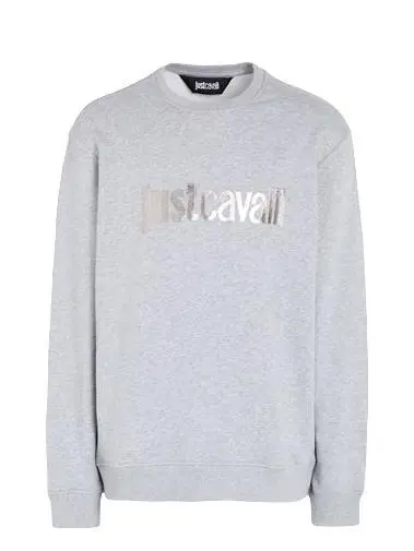 Just Cavalli Sweatshirt In Cotton - Grey
