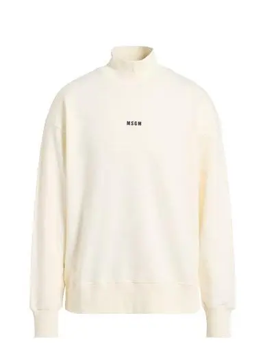 MSGM Cotton Fleece Sweatshirt - White