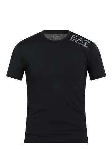 EA7 T-shirt Size Polyester, Elastane - Black