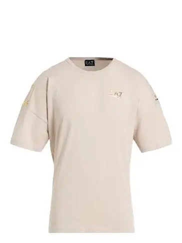EA7 T-shirt Military Size Cotton - Beige