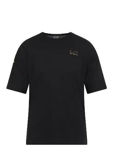 EA7 T-shirt Military Size Cotton - Black