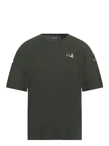 EA7 T-shirt Military Size Cotton - Green
