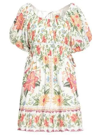 Farm Rio Floral-print Mini Dress - Sage Green