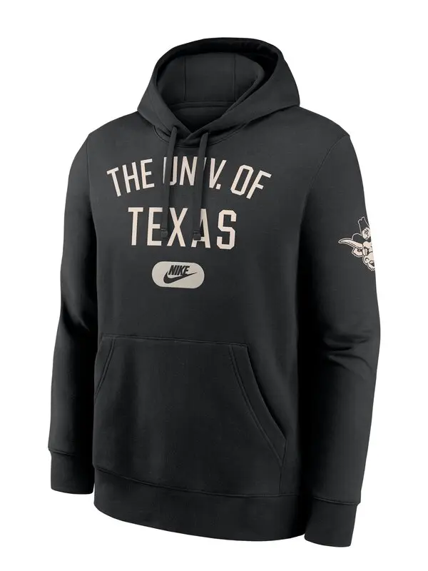 Nike Texas Club College Pullover Hoodie - Black