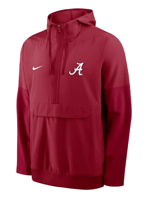Nike Alabama Anorak College 1/2-zip Hooded Jacket - Red
