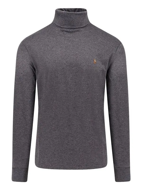 Polo Ralph Lauren Cotton Turtleneck Sweater - Grey