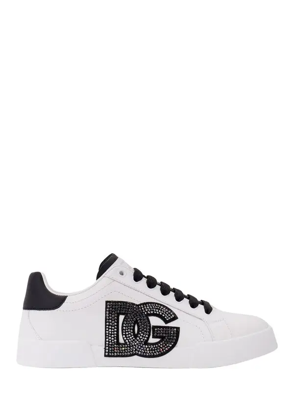 Dolce & Gabbana Portofino Light Strobel Low-top Sneakers - White