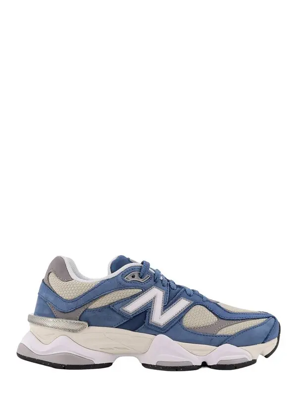 NEW BALANCE 9060 Mesh Low-top Sneakers With Suede Inserts - Blue