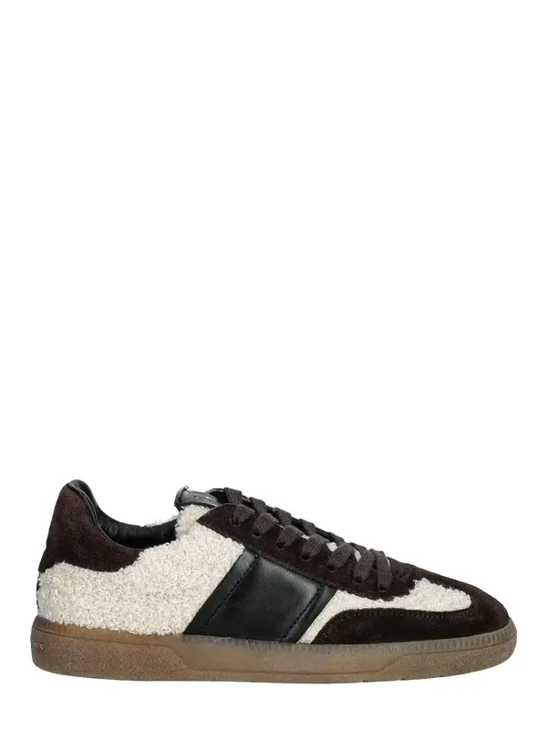 KENNEL&SCHMENGER Suede-panel Shearling Sneakers - Brown