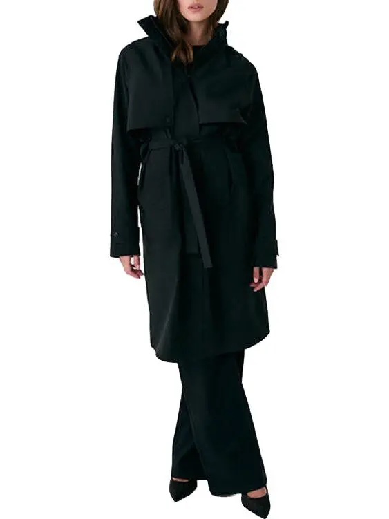 LOLE Alizé Rain Trench Coat - Black