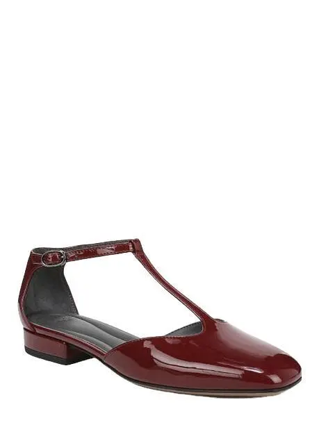 Franco Sarto Delmira T-strap Flat - Oxblood Red