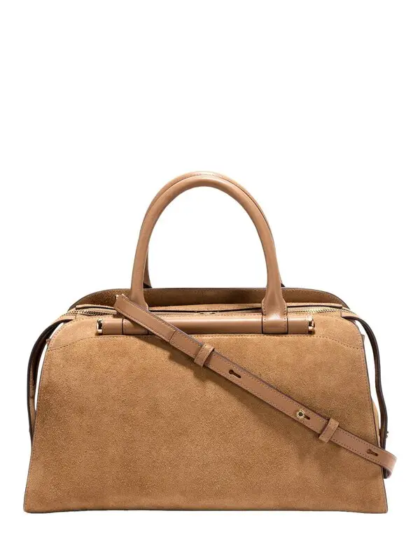 Cole Haan Medium Catherine Leather Satchel - Golden Honey Suede