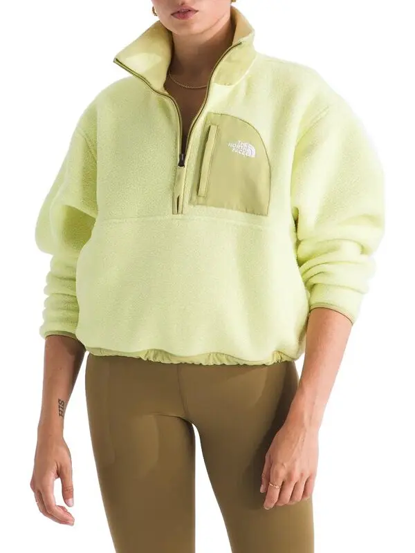 The North Face Yumiori Off Peak Recycled Fleece Pullover - Lemon Mist/pear